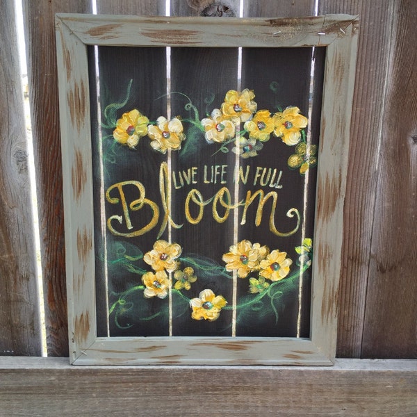 Live Life in Full Bloom - Etsy