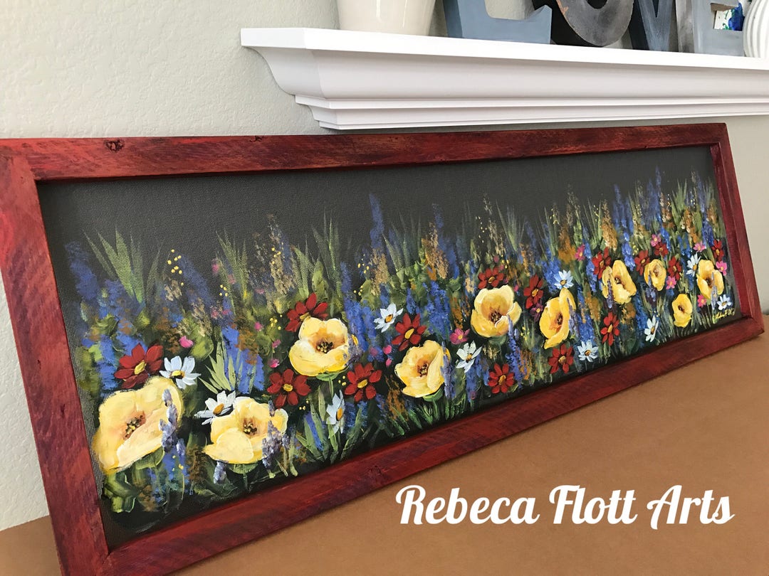 Wild Flowers,spring Art,window Screen Decor,outdoor Art, - Etsy