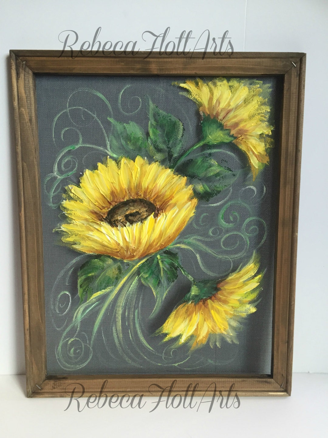 Sunflower Lll rustic Wood Sunflowersunflowers Dancingwood - Etsy