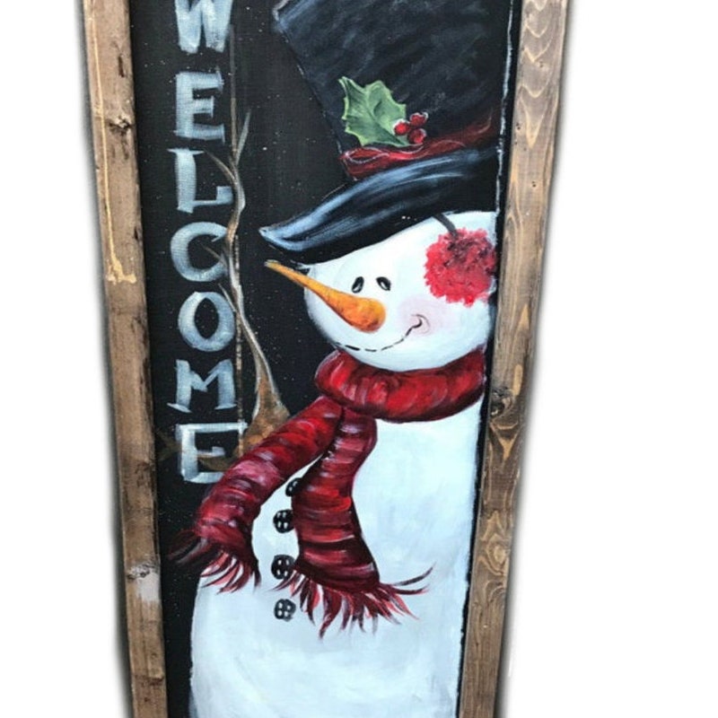 Snowman Porch Sign - Etsy
