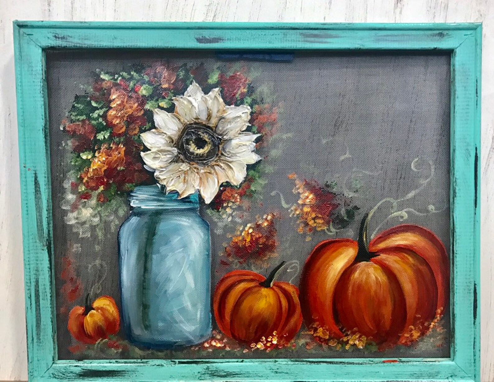 Rustic Fall Pumpkin | Etsy