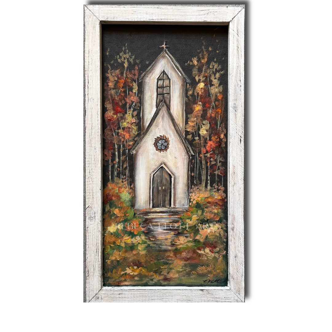 Farmhouse Church Art ... Fall in Love.screen Art,original - Etsy