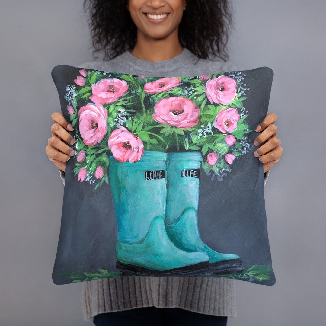 Gorgeous Rain Boots With Flowers - Etsy