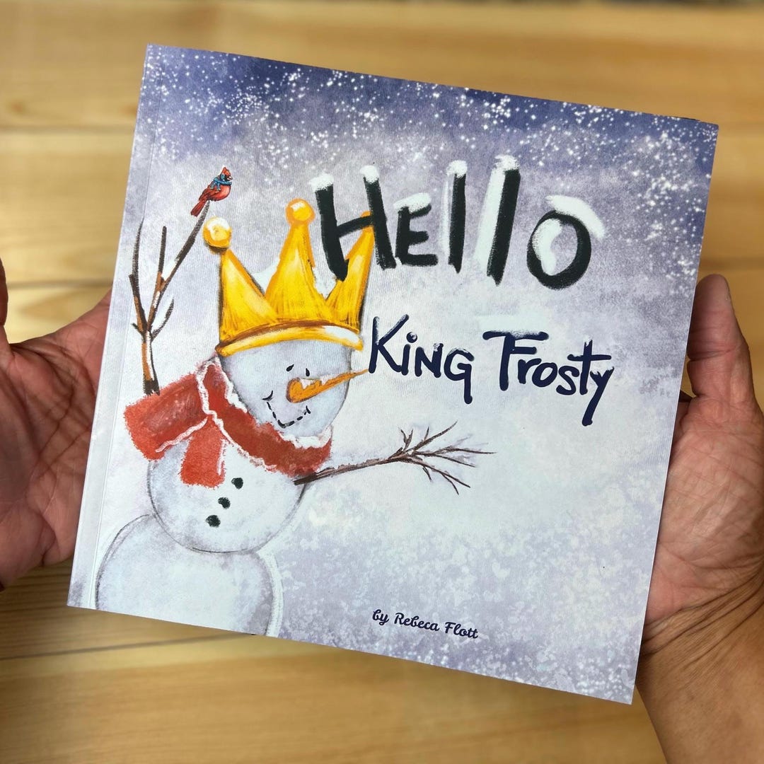 Hello King Frosty Children's Book - Adoption Toddler Winter Story - Etsy