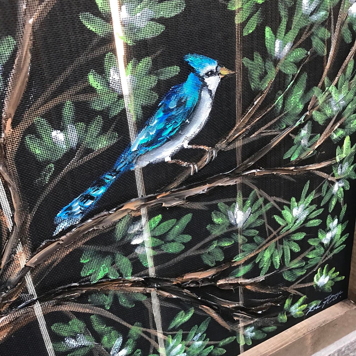 Blue Jay Porch Decor Sprint Time Porch Decor Wall Art | Etsy