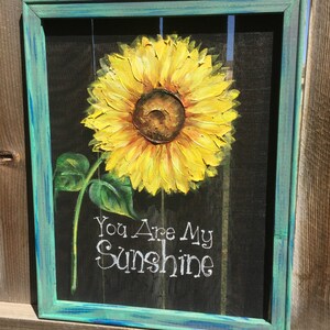 Sunflower,you Are My Sunshine,window Screen,outdoor Art,porch Decor - Etsy
