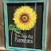 Sunfloweryou Are My Sunshinewindow Screenoutdoor Artporch - Etsy