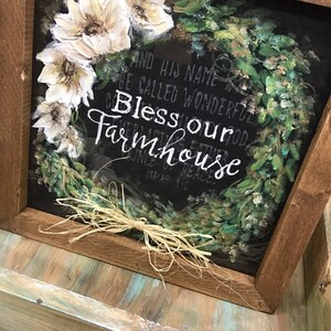 Bless Our Farmhouse Rustic Art - Etsy