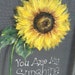 Sunfloweryou Are My Sunshinewindow Screenoutdoor Artporch - Etsy