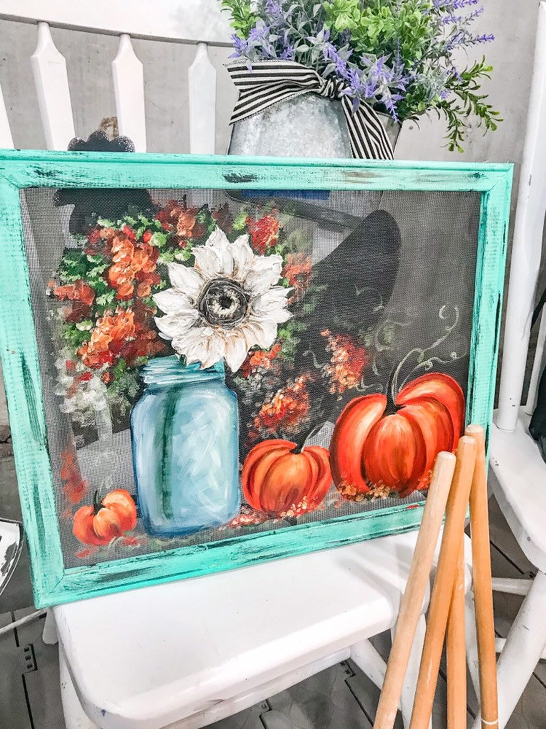 Rustic Fall Pumpkin - Etsy
