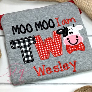 Second Birthday, Moo Two , Farm Birthday, Moo Turning Two, 2nd Birthday ...