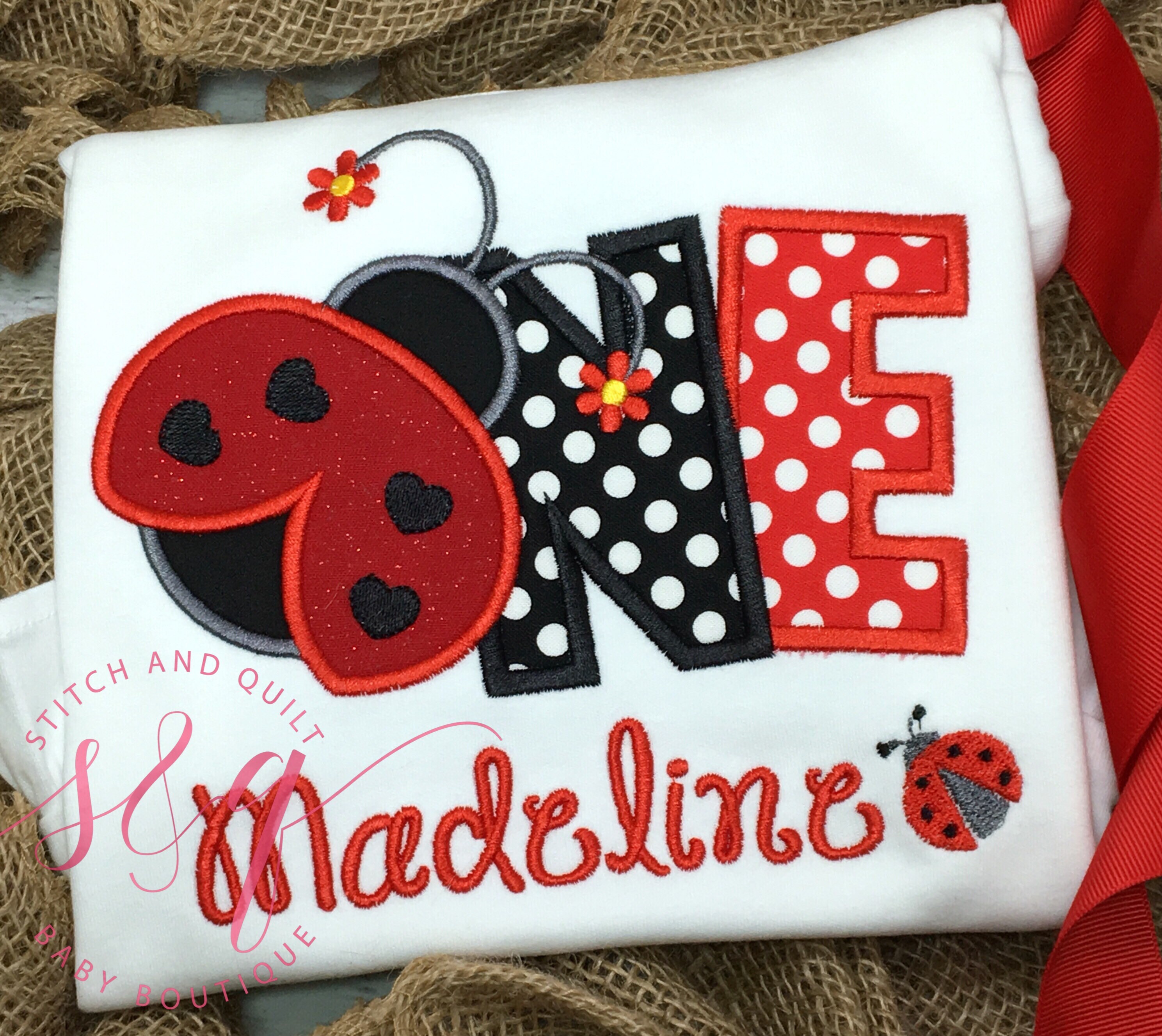 Ladybug First Birthday Shirt, Girls 1st Birthday Ladybug Outfit, Lady ...
