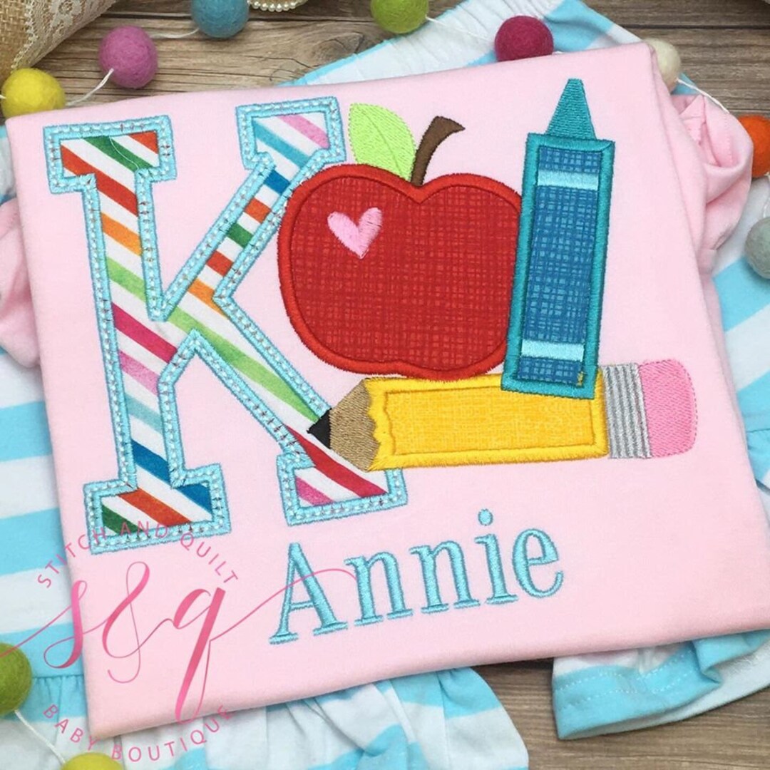 Kindergarten Back to School, Back to School Outfit, Girl's School ...