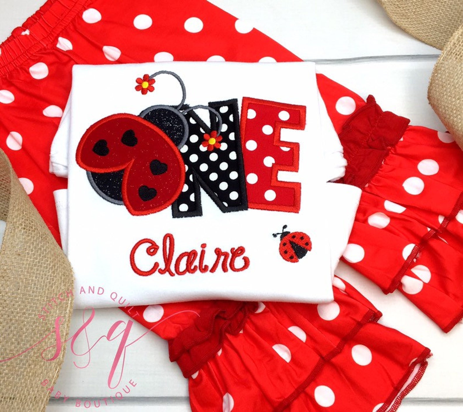 Ladybug Birthday Outfit Ladybug Birthday Shirt 1st Birthday - Etsy