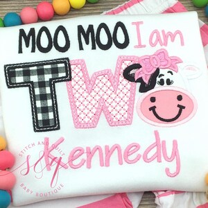 Second Birthday, Moo Two , Farm Birthday, Moo Turning Two, 2nd Birthday ...