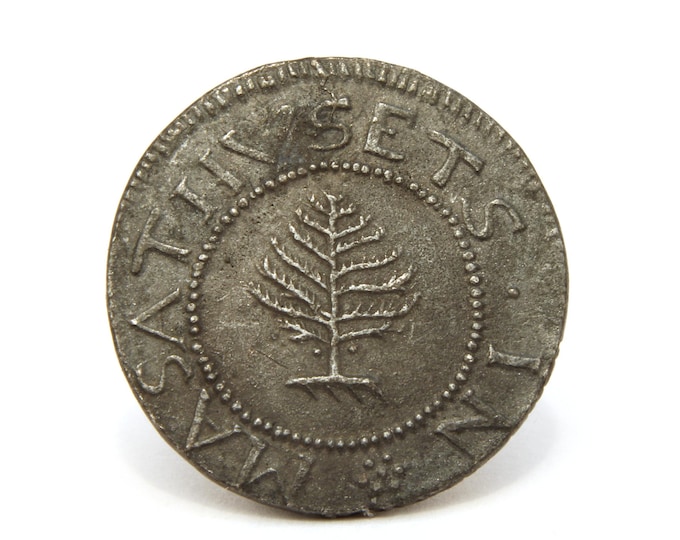 Vintage Becker Coin 1652 Pine Tree Shilling, Peter Rosa Becker ...