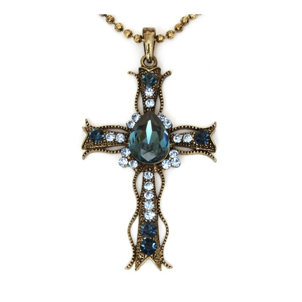 Dark Blue Cross - Etsy