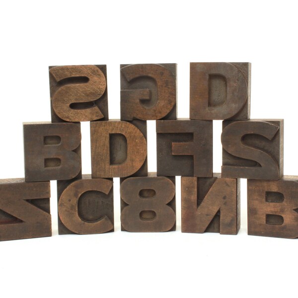 Letterpress Blocks - Etsy