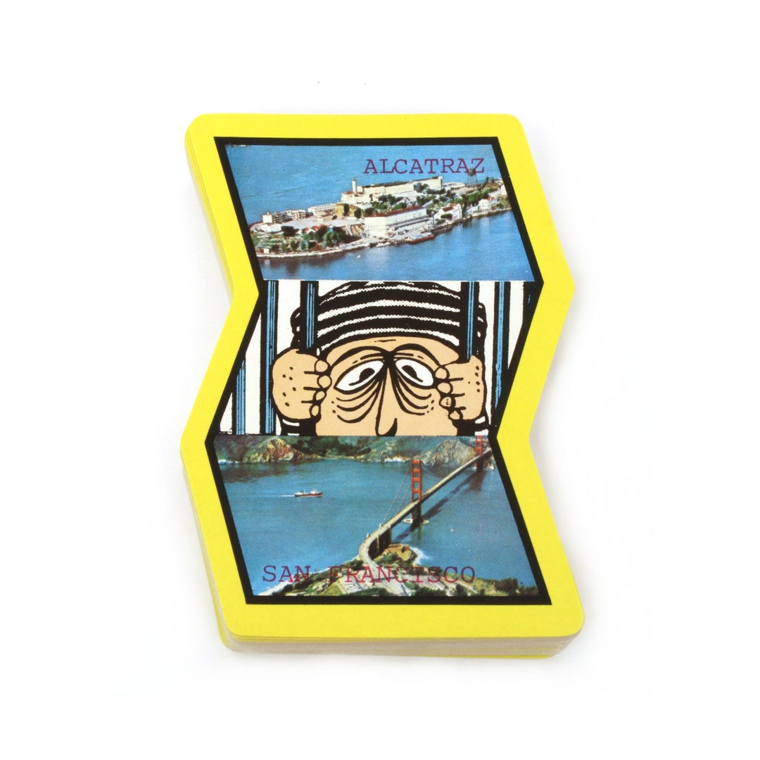 Alcatraz Playing Cards Zig Zag Design Prison Photo San Francisco Golden ...