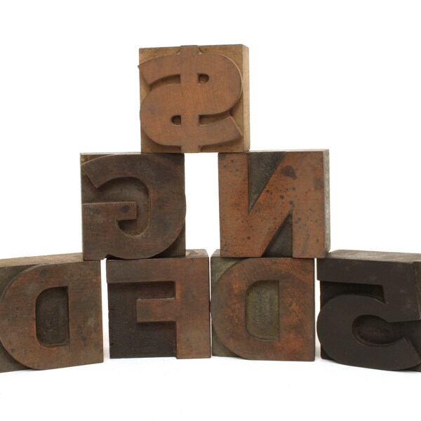 Letterpress Blocks - Etsy