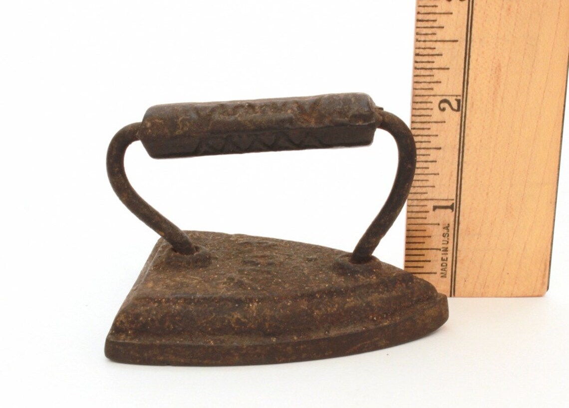Miniature Sad Iron Rustic Country Salesman Sample Triangle - Etsy