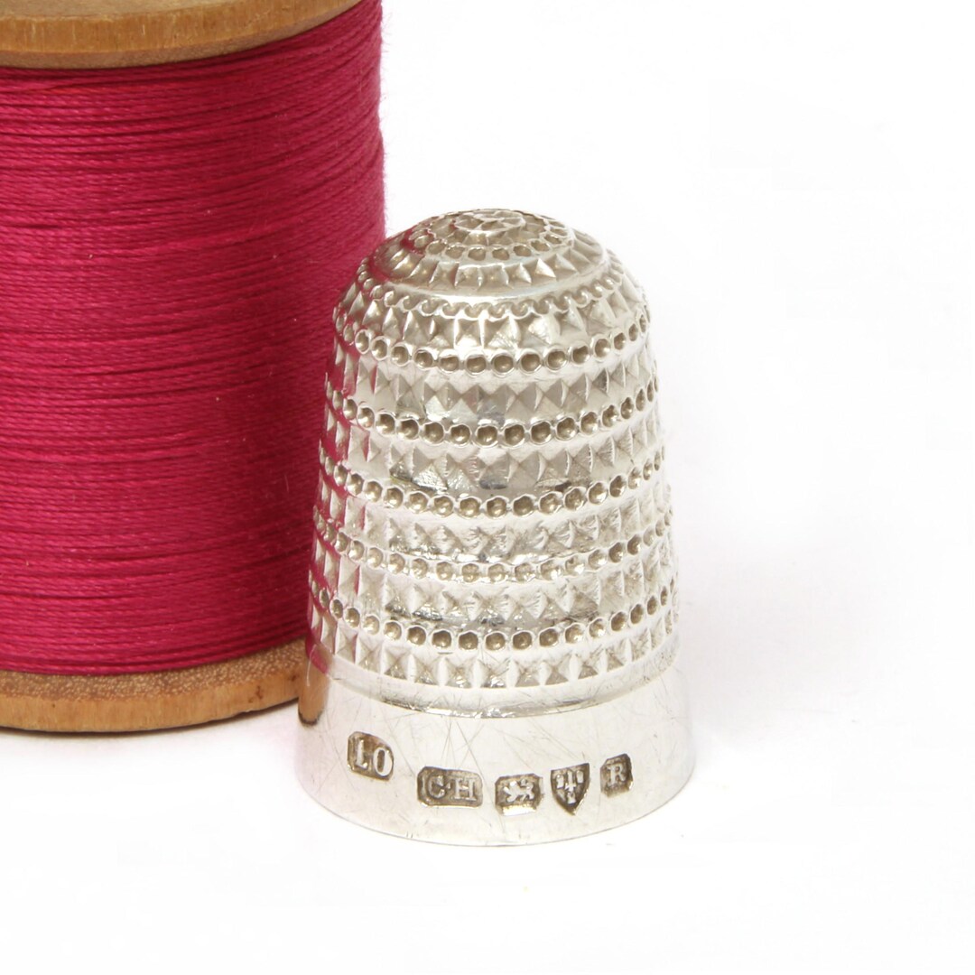 1900 Charles Horner Sterling Thimble Antique Seamstress Tool English ...