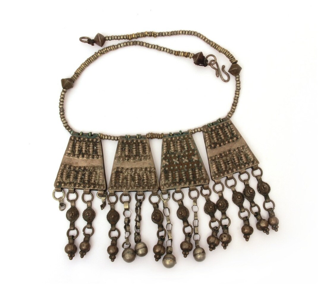 Ethnic Bedouin Necklace Yemeni Tribe Afghani Nomad Jewelry Gypsy Tribal ...