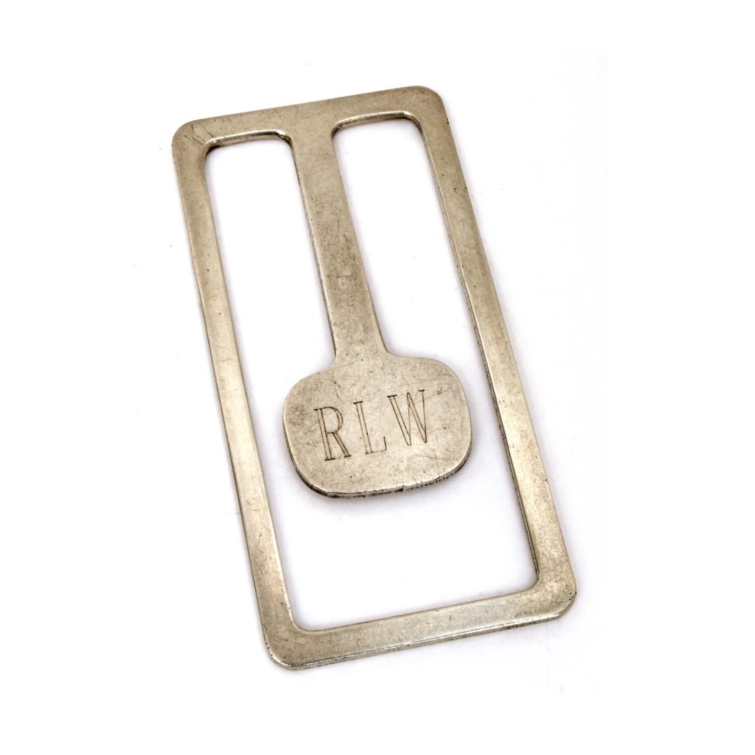 James Avery Sterling Money Clip, Vintage Retired Design, Engraved ...