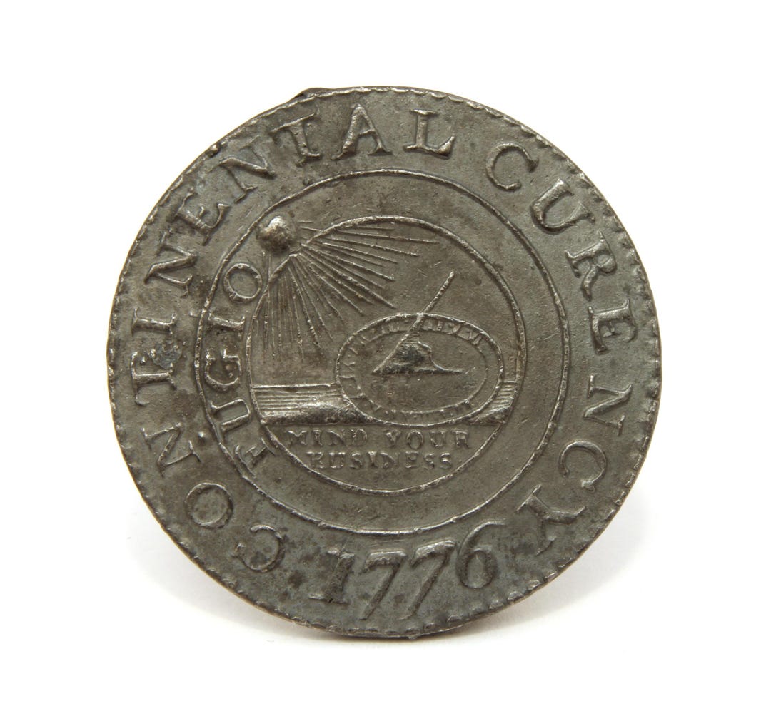 1776 Continental Dollar Becker REPRODUCTION, Vintage Peter Rosa Becker ...