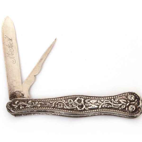 Silver Pocket Knife - Etsy