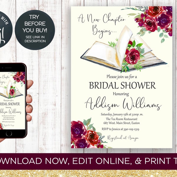 New Chapter Wedding Invitations - Etsy