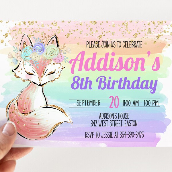 Fox Birthday Party - Etsy