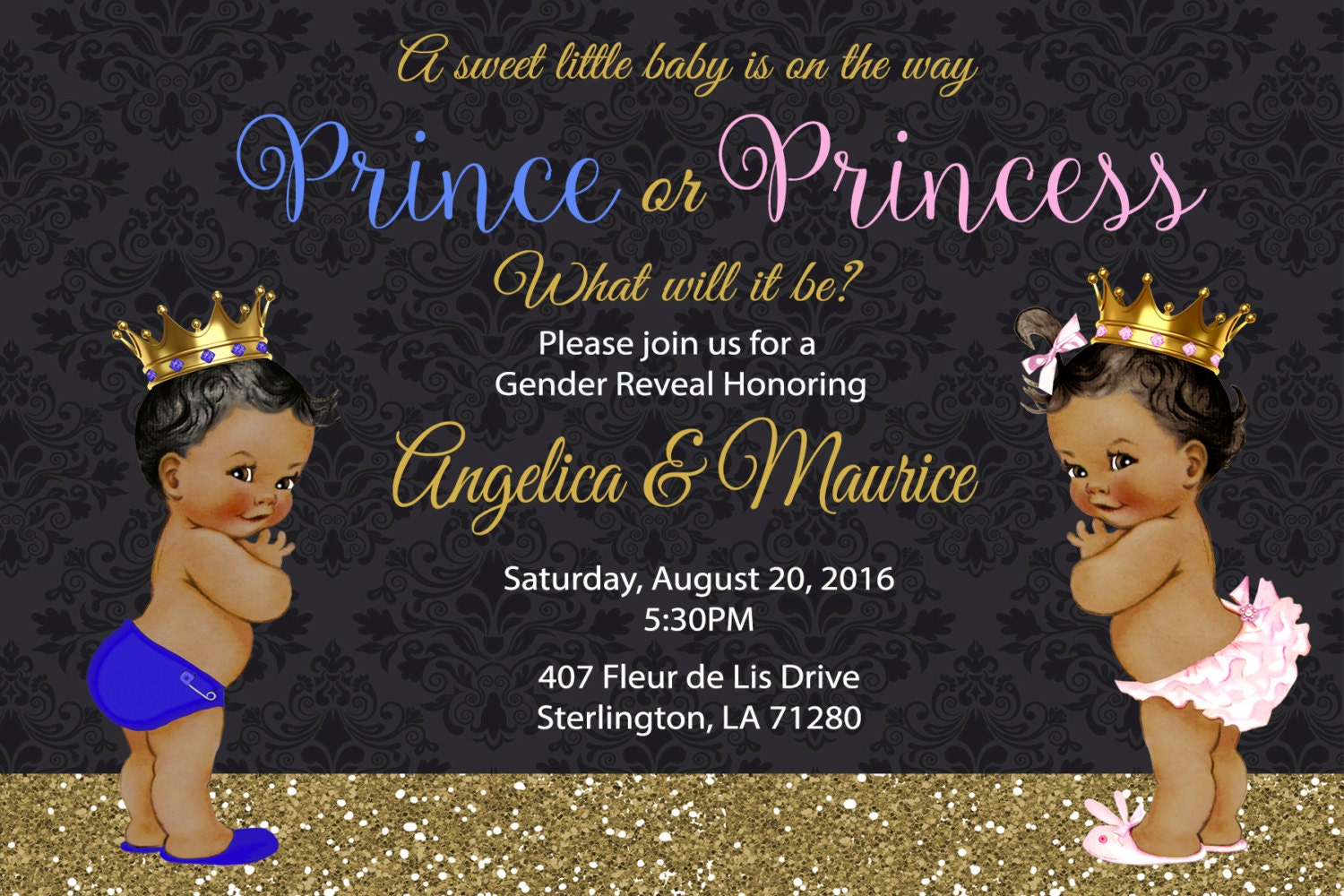 Prince or Princess, Boy, Girl, Prince, Princess, Gender Reveal, Baby ...