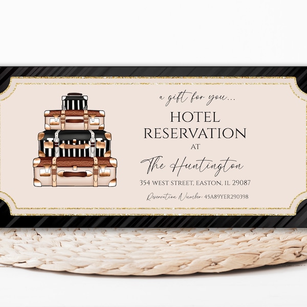 Hotel Reservation Gift Certificate Template - 60+ Gift Ideas for 2025