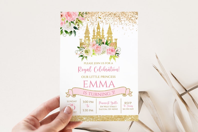 Princess Castle Party Invitation