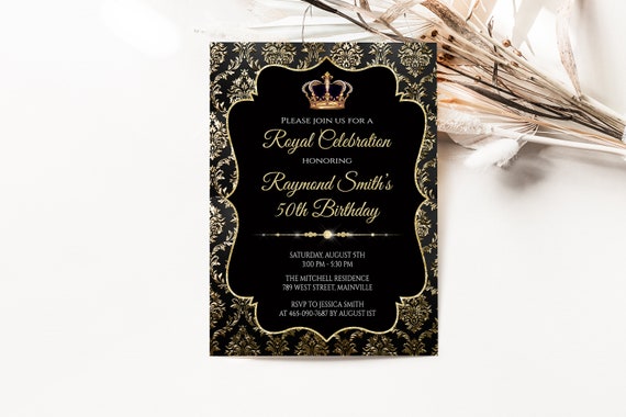 Invitaciones Con Tema Real