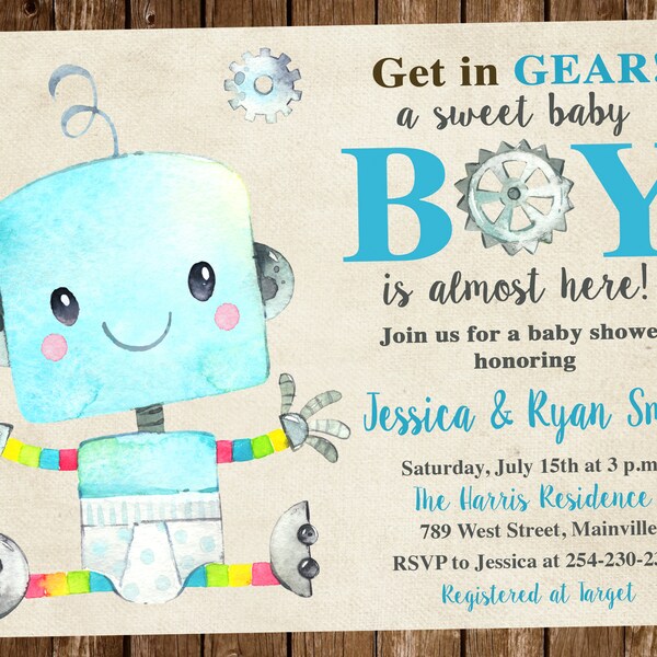 Robot Baby Shower - Etsy