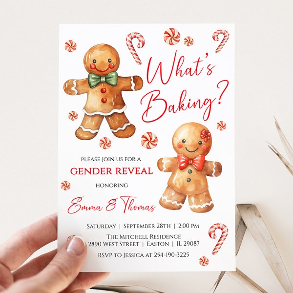 Gingerbread Gender Reveal - Etsy