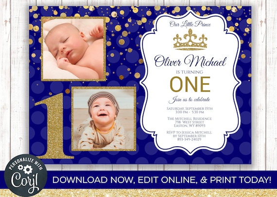 King Background Invitation
