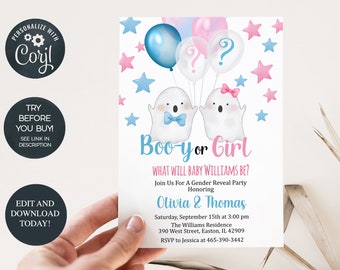 Ghost Gender Reveal - Etsy