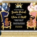 Instant Download Royal Birthday Party Invitation King Queen Purple Gold ...