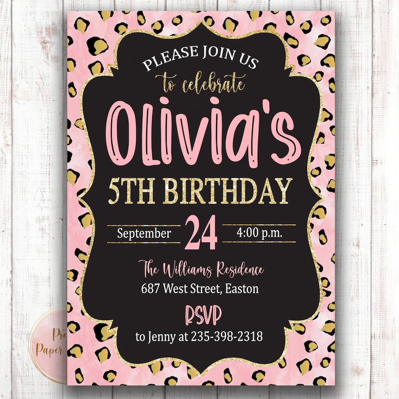 Pink Leopard Party - Etsy