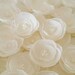 Ivory Fabric Flowers Wedding Flowers Small Fabric Flowers - Etsy