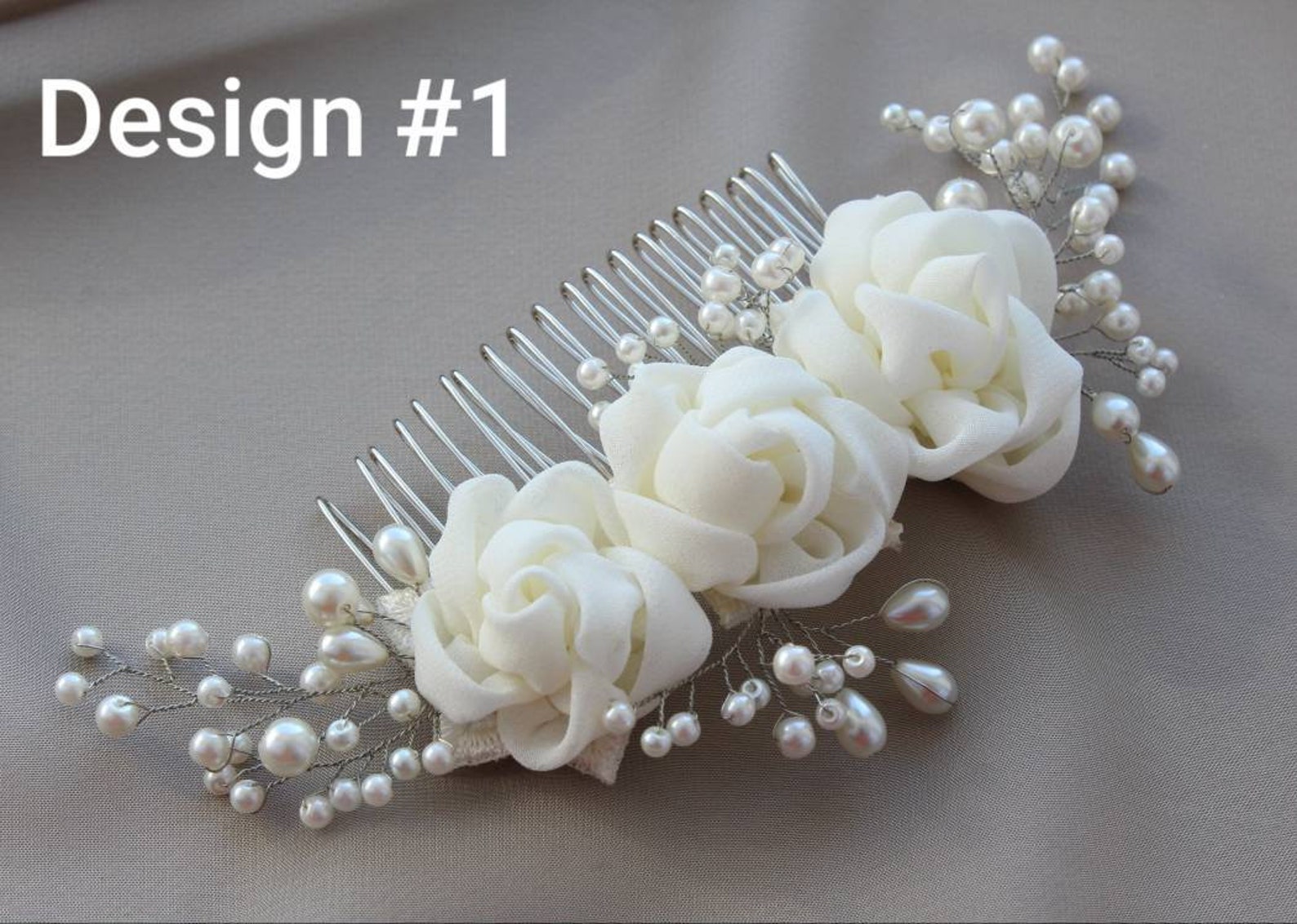 Wedding Headpieces Ivory Rose Hairpiece Bridal Hair Comb - Etsy