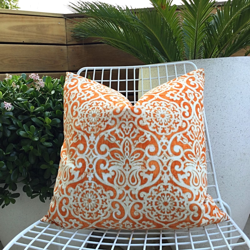 Orange Cushions - Etsy