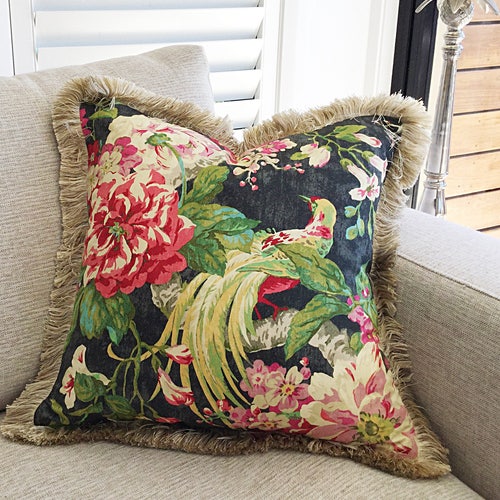 Cushions Retro Style Vintage Style Floral Cushion Cover - Etsy