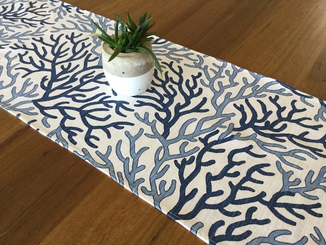 Table Runner Coastal Decor Decor Coral Reef Table Runner. | Etsy