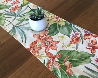 Coastal Table Runner Tropical Style Beach House Decor. Linen | Etsy ...