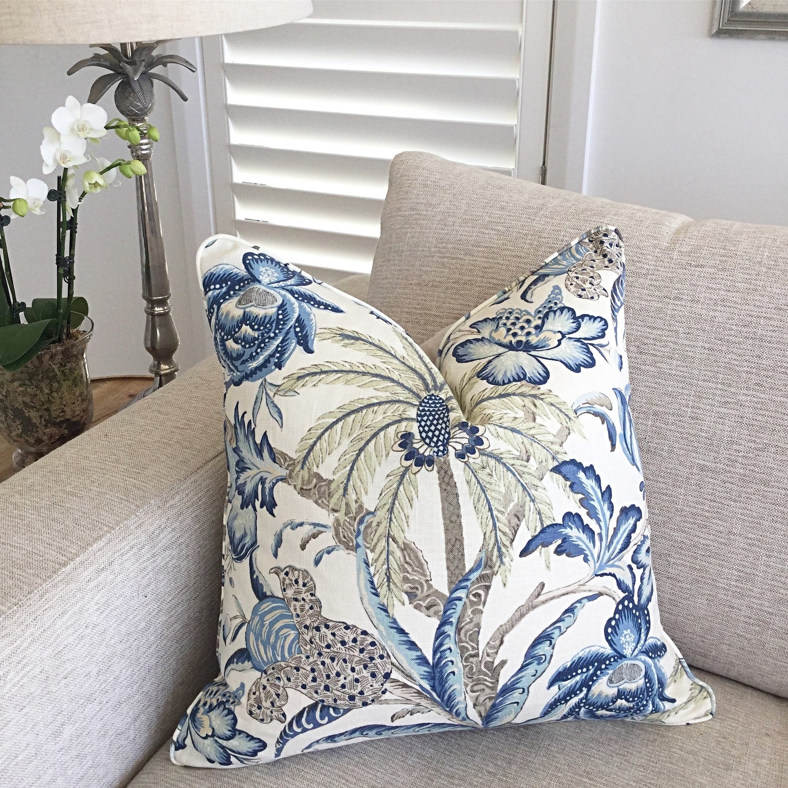 Exotic Curiosity Linen Cushions Linen Cushions Hampton's - Etsy