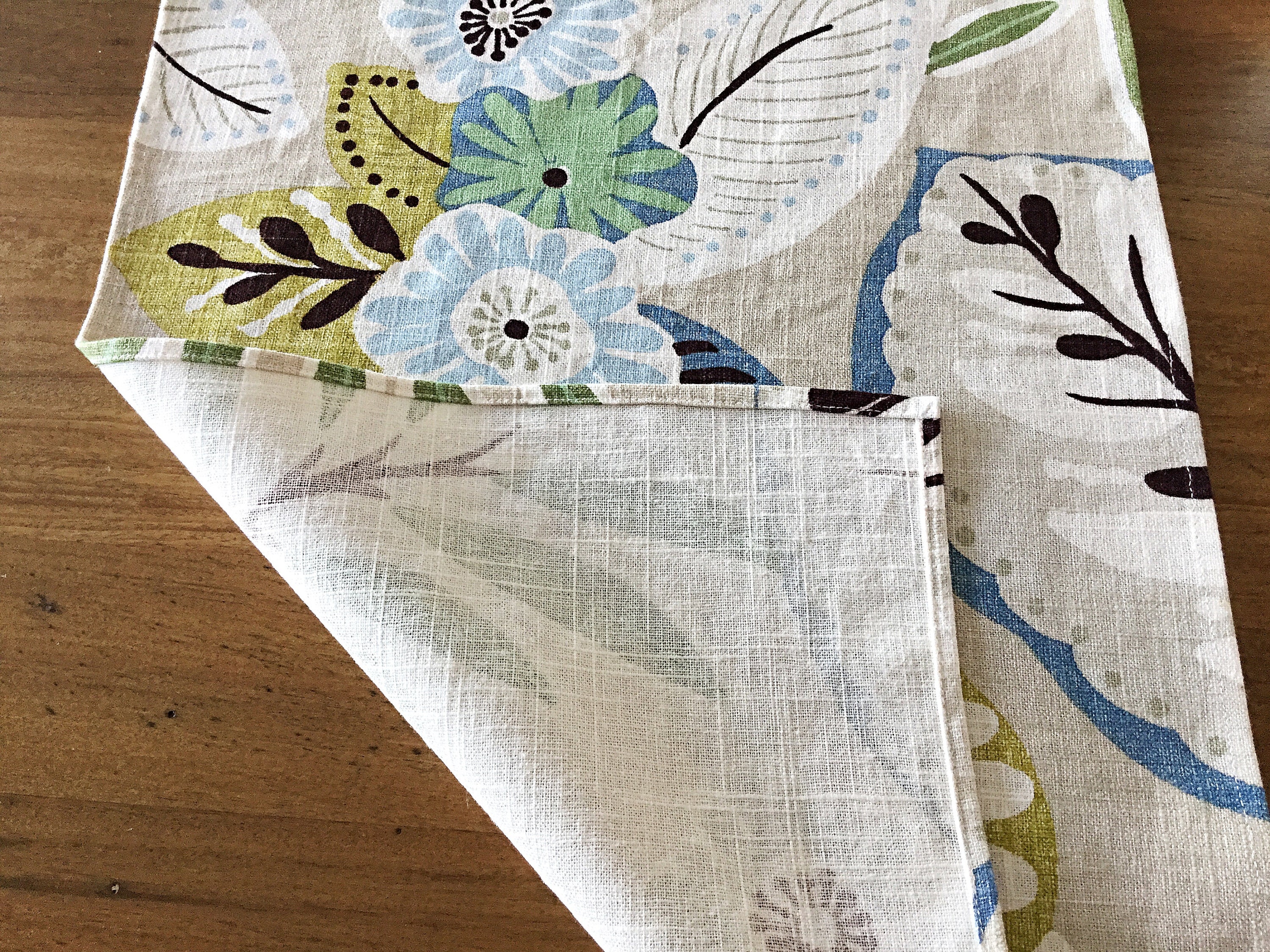 Coastal Table Runner Tropical Style Beach House Decor. Linen | Etsy ...